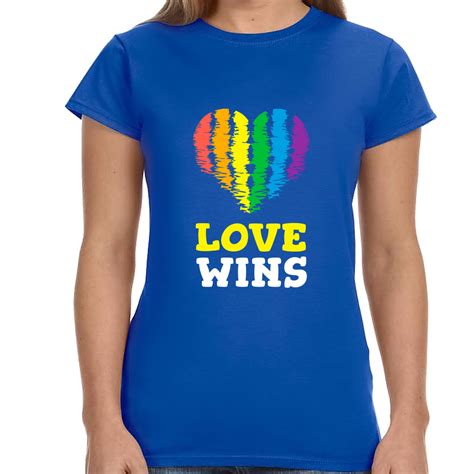Love Wins Lgbt Gay Pride Month Transgender Rainbow Lesbian Womens T