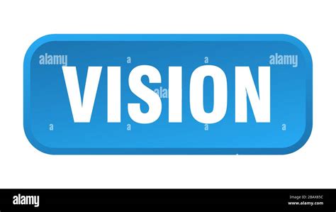 Vision Button Vision Square 3d Push Button Stock Vector Image And Art