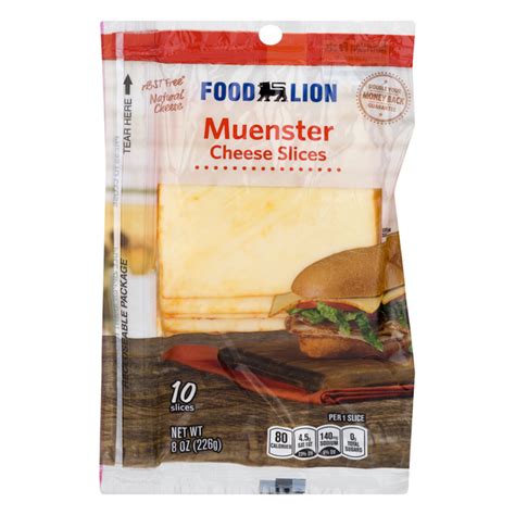 Save On Food Lion Natural Muenster Cheese Slices 10 Ct Order Online