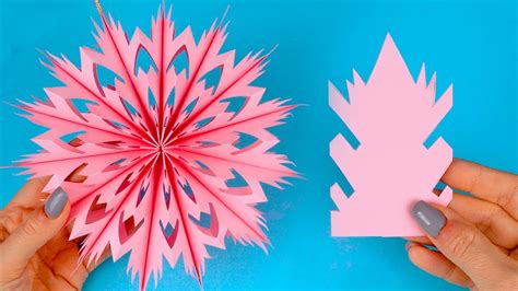 Как сделать Снежинку из Бумаги ️ Красивая 3d новогодняя снежинка Youtube