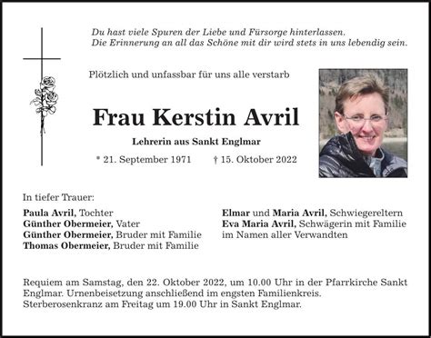 Traueranzeige Familienanzeigen Todesanzeigen Idowa Markt