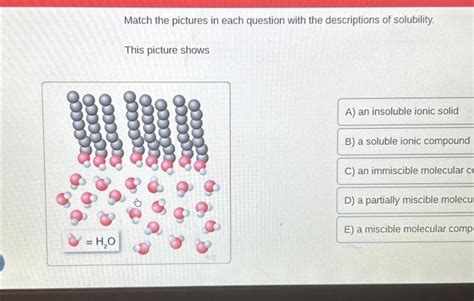 Solved H O Match The Pictures In Each Question With The Chegg