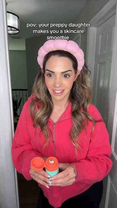 Pov Your Preppy Daughter Makes You A Skincare Smoothie Shorts Youtube