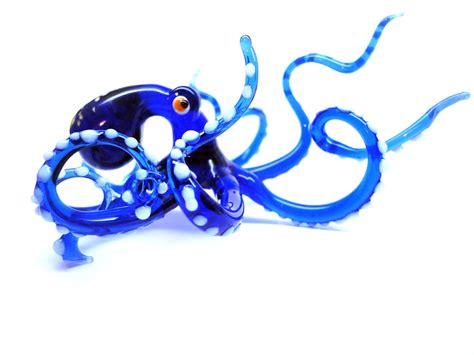 Blown Glass Octopus Glass Octopus Glass Octopus Ocean Etsy