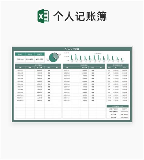 个人记账excel表格下载完美办公