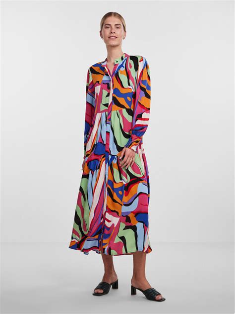 Yas Hemdkleid 26027838 Bunt Regular Fit Modivoat