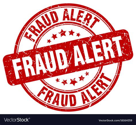 Fraud Alert Stamp Royalty Free Vector Image Vectorstock
