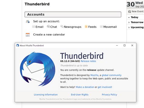 plugin does not appear in the hamburger menu on thunderbird 68 and