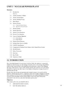UNIT 3 NUCLEAR POWER PLANT Nuclear Power Plant Unit 3 Nuclear Power
