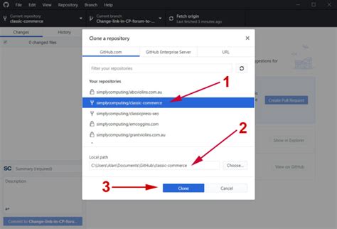 Github Desktop How To Clone A Repository Classicpress