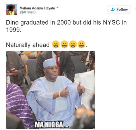 Nigerians Mock Dino Melayes Certificate Scandal Make Nysc In 1999 A