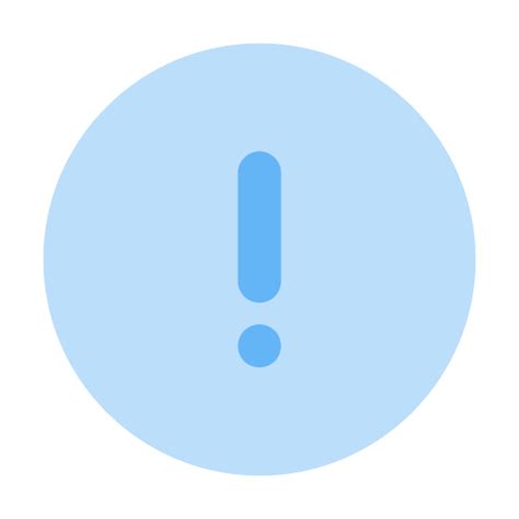 Exclamation Mark Generic Blue Icon