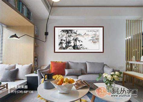 客厅挂什么字画 李国胜山水画充满了生机和逸趣 知乎
