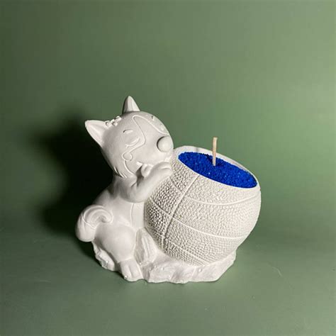 Ароматные свечи в кашпо ручной работы восковые свечи в фигурных кашпо