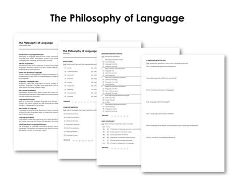 The Philosophy Of Language Made By Teachers