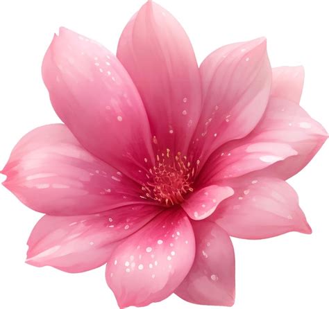 Rosa Blume Ausführlich Hand Gezeichnet Abbildung Vektor Isolated