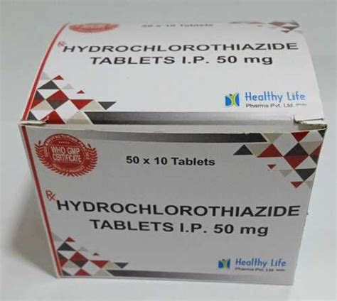 Hydrochlorothiazide Tablets 50 Mg At Best Price In Mumbai Healthy Inc