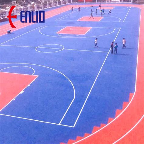 Fiba Approved Enlio Basketball Flooring Interlocking Court Tiles