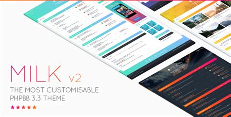 Milk Multipurpose Responsive Phpbb Theme By Planetstyles