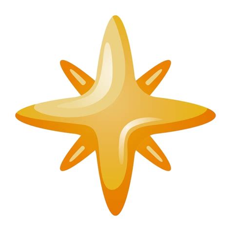 떠오르는 별 아이콘 흰색 배경에 고립 된 웹 디자인을 위한 떠오르는 별 벡터 아이콘의 만화 프리미엄 벡터