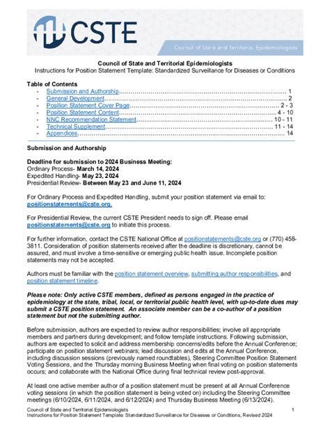 Fillable Online Introduction To Position Statement Process Fax Email