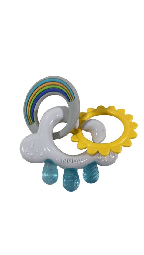 Nuby Cloud Teether With Sun And Silicone Rain Links — Goodbuy Gear