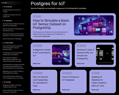 the write cure on linkedin timescale postgres iot
