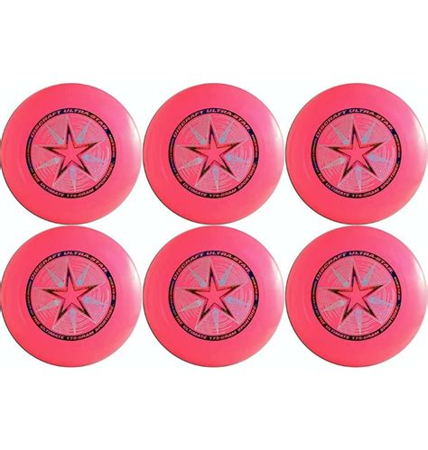 Discraft Ultra Star 175g 얼티밋 프리스비 스포츠 디스크 6팩 핑크 티몬