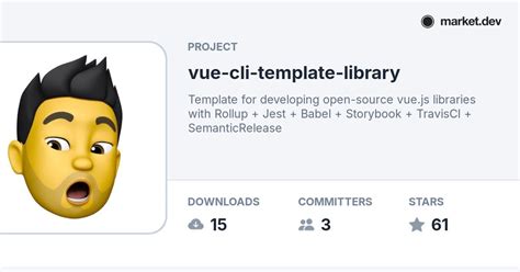 Vue Cli Template Library Ecosystem Directory Market Dev