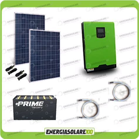 KIT SOLAIRE PHOTOVOLTAÏQUE Onduleur pur sinus KW V Batteries OPzS EUR PicClick FR