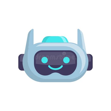 Robot Head Avatar Vector Design Cartoon Robot Head Icon Stock Vector Illustration Of Facial