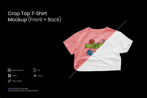 Mokitup Crop T Shirt Mockup Hoodie Mockups ~ Creative Market