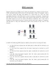 DNS Exercise Total Time Units For Name Resolution Course Hero