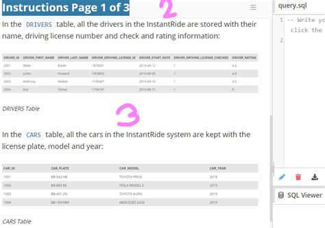 Solved Instructions Page 1 Of 3 III Query Sql 1 1 Write Chegg
