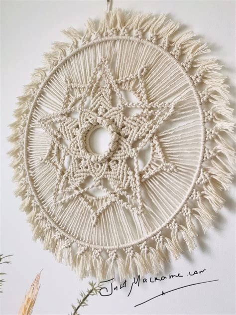 PDF PATTERN INSTRUCTIONS Circle Macrame Mandala Etsy