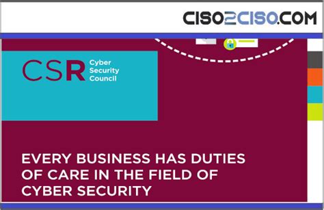 Every Business Has Duties Of Care In The Field Of Cyber Security