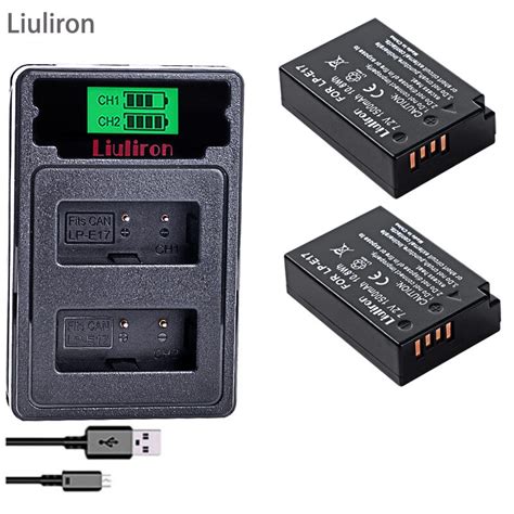 4x 1500 Mah Bateria Lp E17 Lpe 17 Lp E17 Kamera B Vicedeal