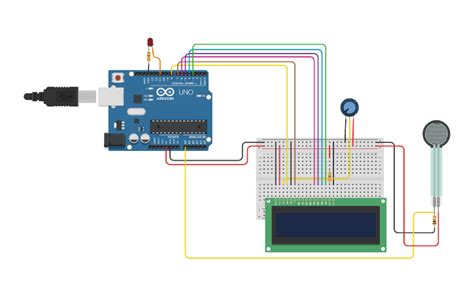 Circuit Design Force Sensor Tinkercad