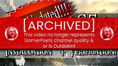 Archived SKSE Installation Update Video Linked YouTube