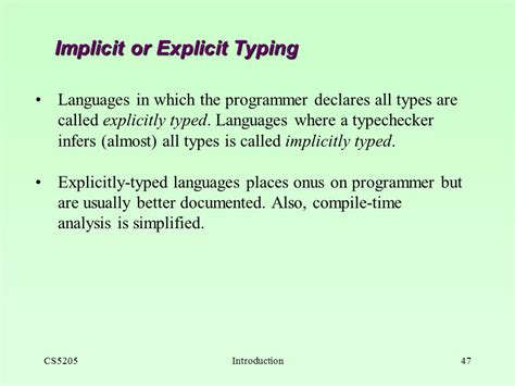Cs5205 Foundation In Programming Languages Lecture 1 Overview Ppt