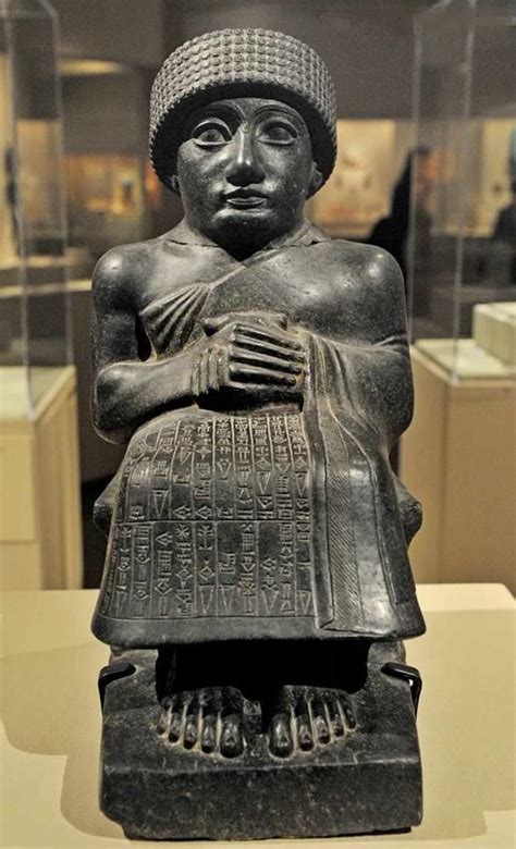 Mesopotamia Y Persia Escultura Figura Bulto Redondo Exenta Gudea Lagash