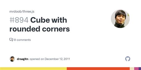 Cube With Rounded Corners · Issue 894 · Mrdoobthreejs · Github