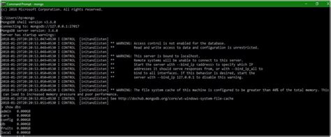 Creating A Collection In Mongodb And Show The List Of Existing Ones
