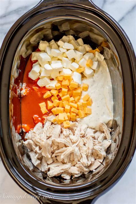 Crock Pot Buffalo Chicken Dip Saving Room For Dessert