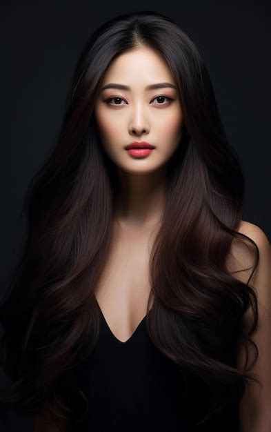 Premium Ai Image Captivating Korean Makeup And Flawless Skin On A