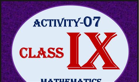 Mathematics Lab Activity 07 Class Ix Triangles
