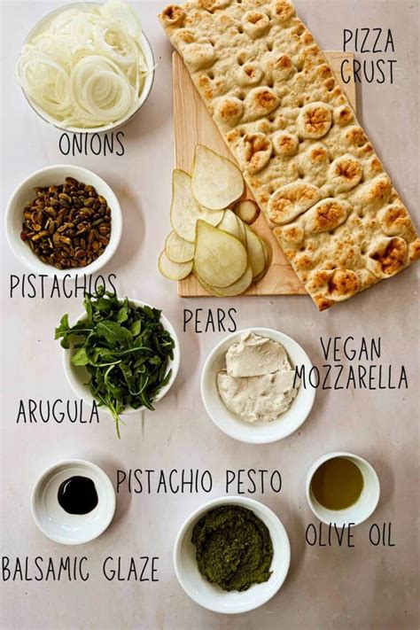 Pear And Pistachio Pesto Pizza