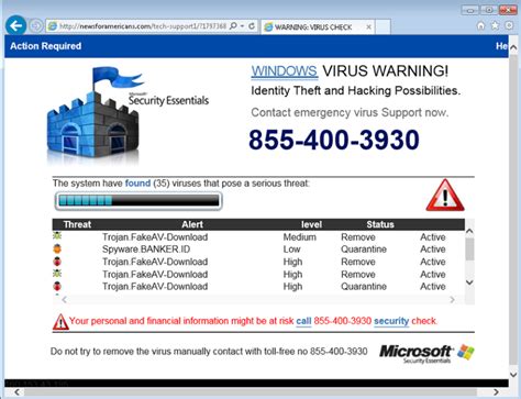 إزالة Call Microsoft Support Scam