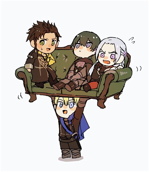 Byleth Edelgard Von Hresvelg Byleth Dimitri Alexandre Blaiddyd And