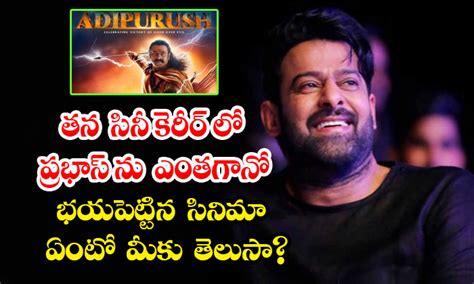 తన సన కరర ల పరభస న ఎతగన భయపటటన సనమ ఏట మక తలస Prabhas Comments About
